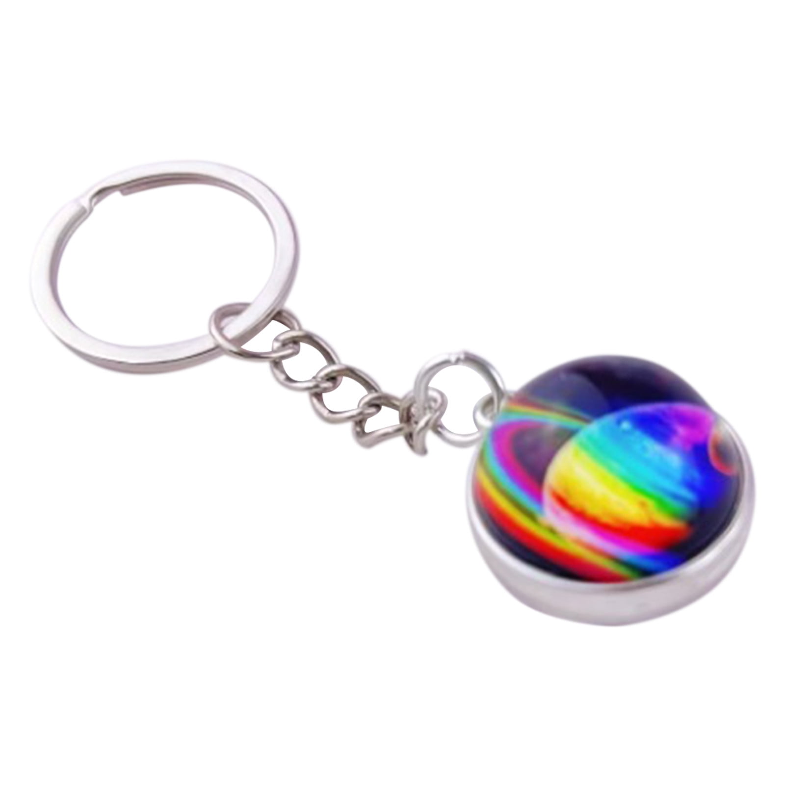 Bdday Luminous Cosmic Planets Keychain Solar System Earth Bag Hanging ...