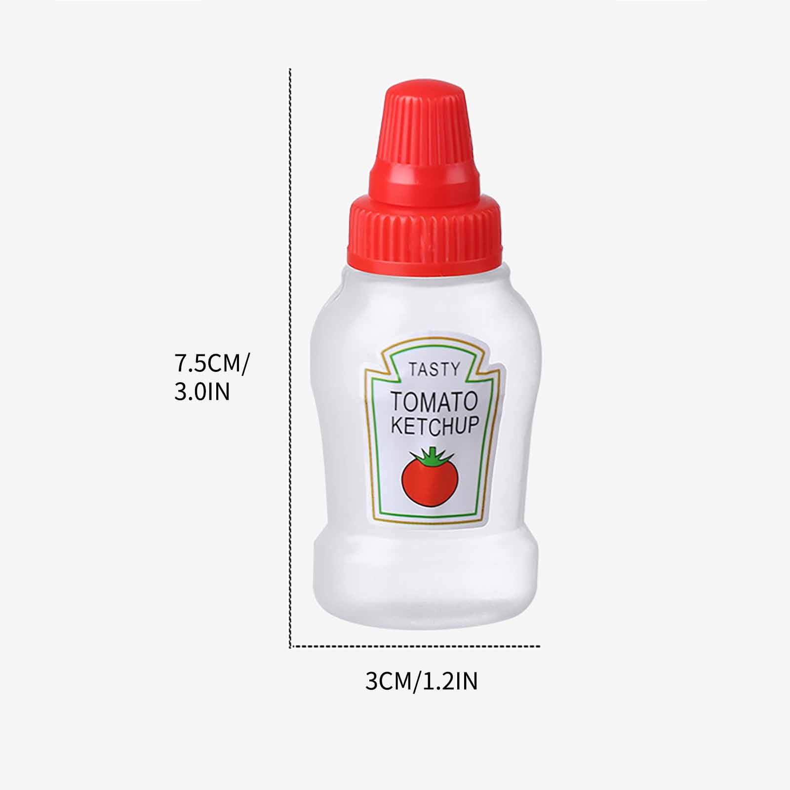 Bdday Mini Jam Squeeze Bottle Jar Sauce Seasoning Box with Lid, Squeeze ...