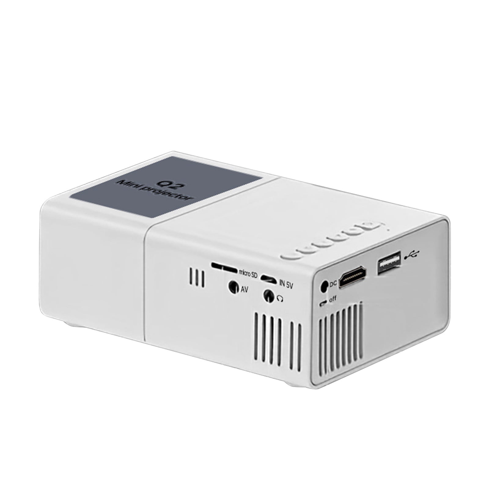 Bdday Mini Projector Portable 1080p Projector Outdoor Movie Projector ...