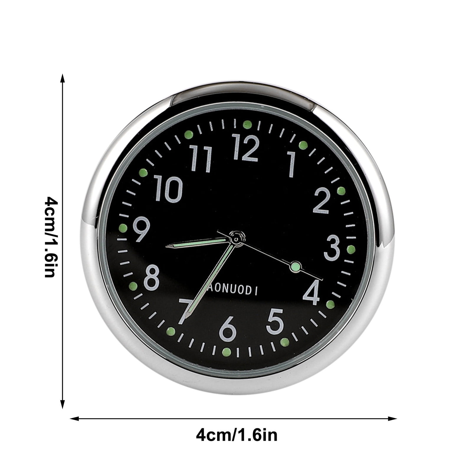 Bdday Modern Wall Clock 4inch Dashboard Fluorescent Clock - Mini Car ...