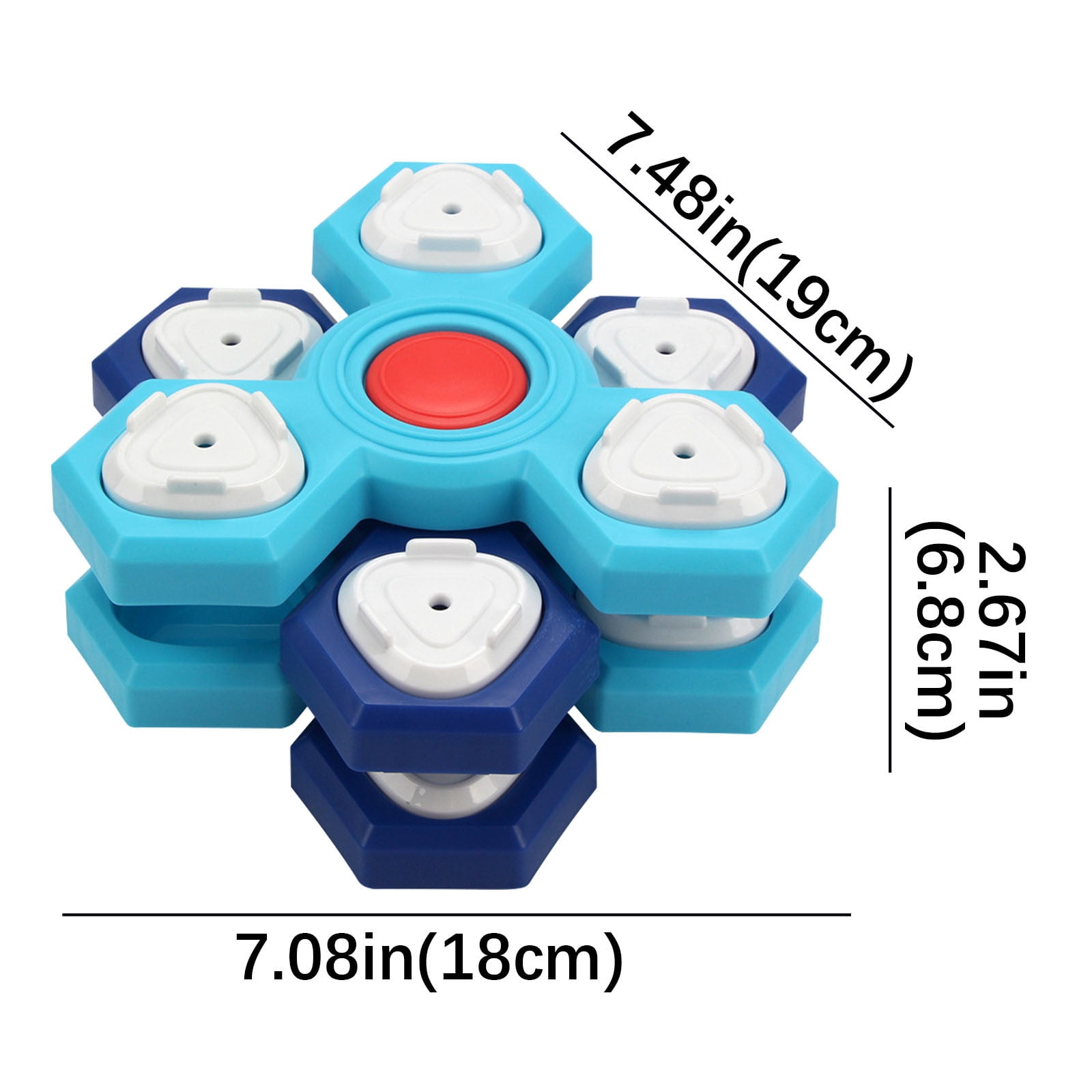 Bdday New Puzzle Pet Toys Multi Layered Rotating Spinning Wheel Slow ...