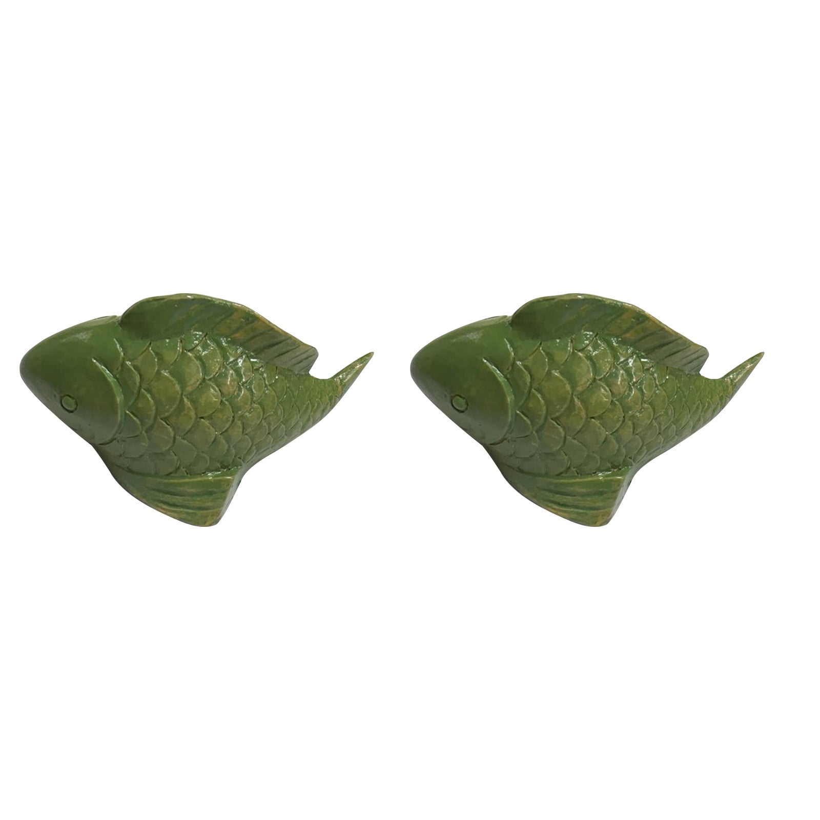 Bdday Outdoor Patio Decor Ceramic Fish Toilet Floor Caps 2 Pcs Toilet ...