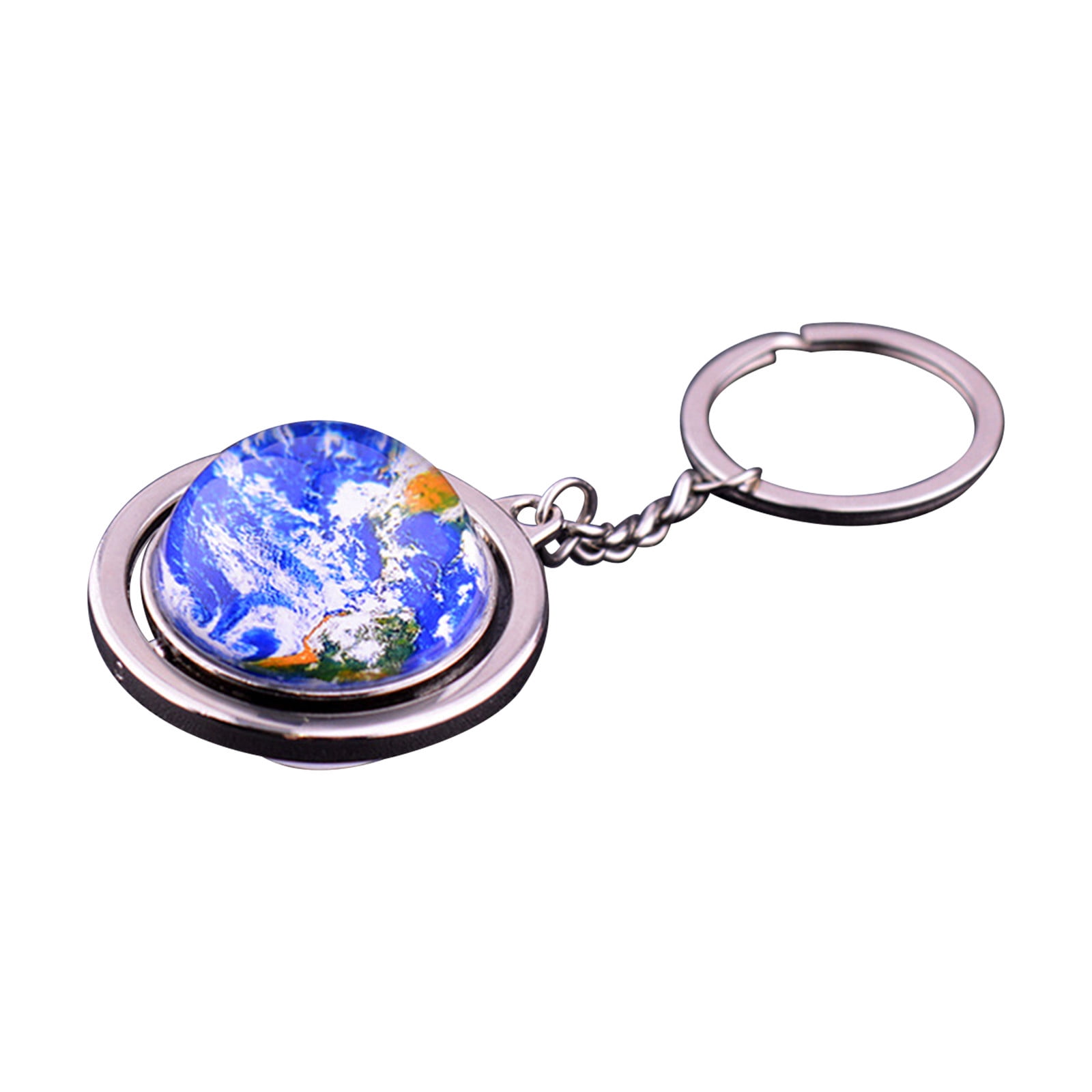 Bdday Rotatable Luminous Cosmic Keychain Solar System Earth Bag Hanging ...