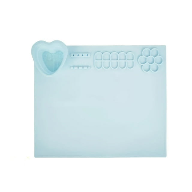 Bdday Silicone Painting Mat，20"X16"Silicone Art Mat with 1 Water Cup ...