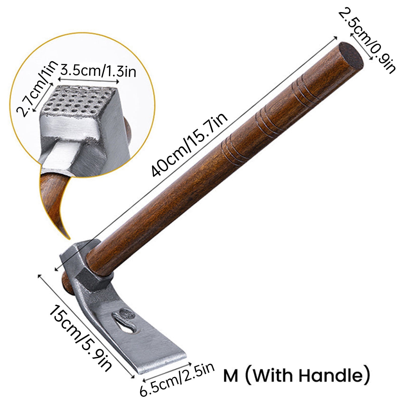 Bdday Small Hoe Ice Adze Hammer Adze Planer Adze Tool Digging Pickaxe ...