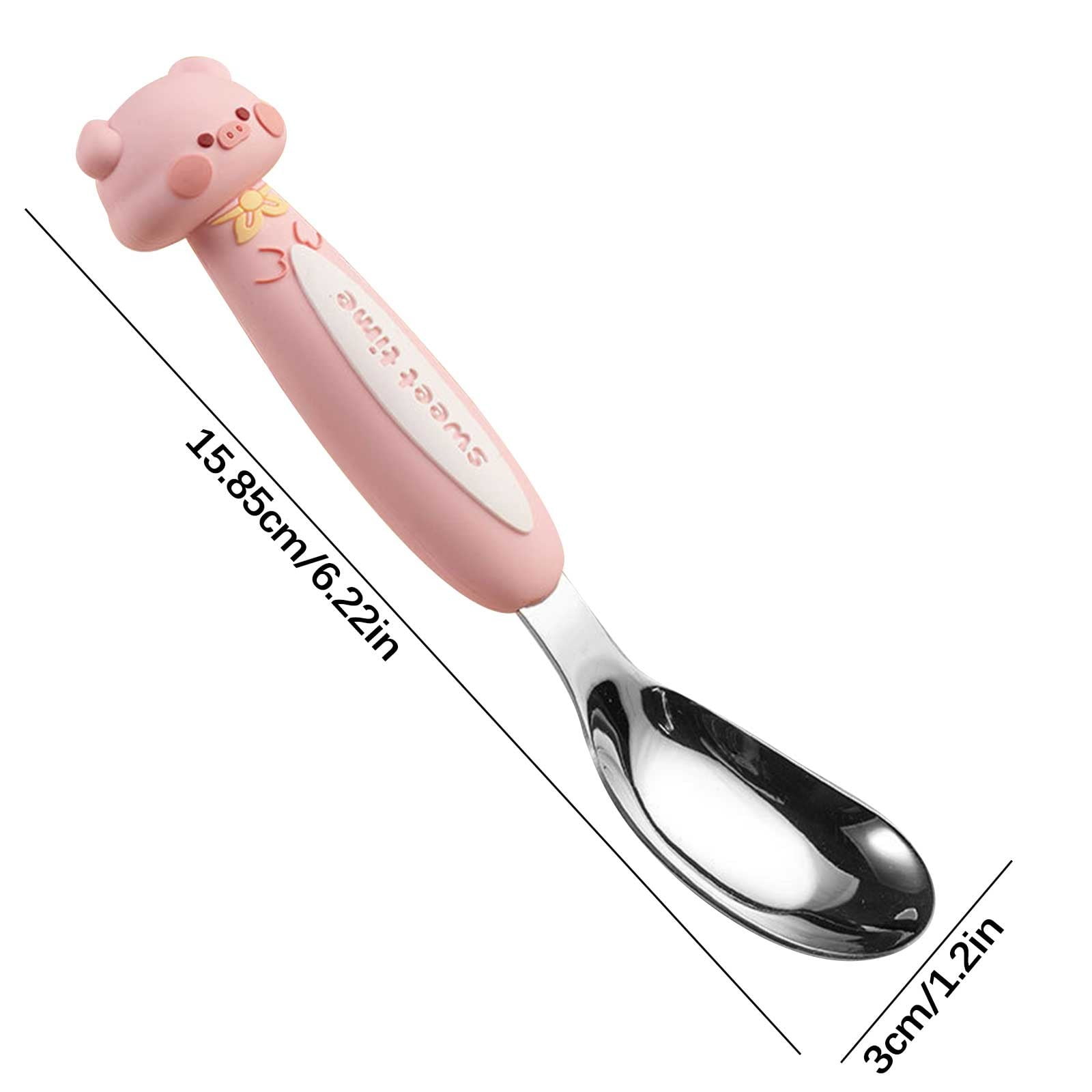 Bdday Small Ice Scoop Cartoons Ingot Spoon Children's Stainless Steel ...