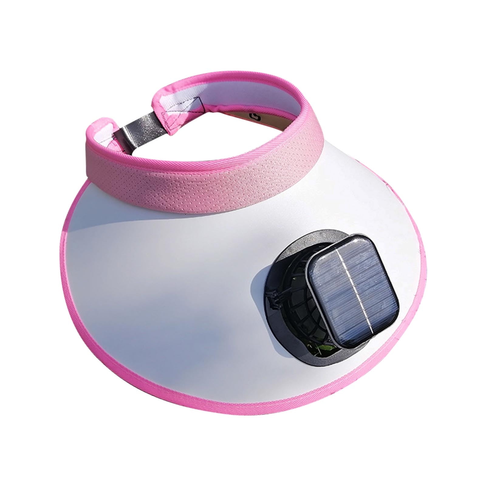 Bdday Solar and USB Charging Fan Hat Summer Cool Outdoor Empty Top Hat ...