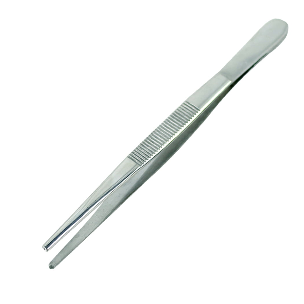 Bdeals 5.5" Thumb Dressing 1x2 Teeth Tissue Forceps Tweezers Stainless ...