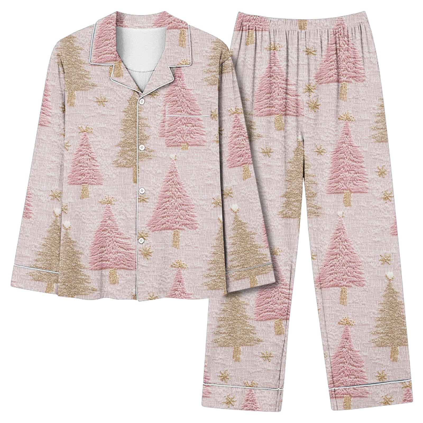 Bdfzl Christmas Pajamas For Women Flannel Plush Fall Pajama Cute ...
