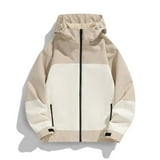 Bdfzl Jackets For Mens Outdoor Color Block Hooded Jacket Soft Shell ...