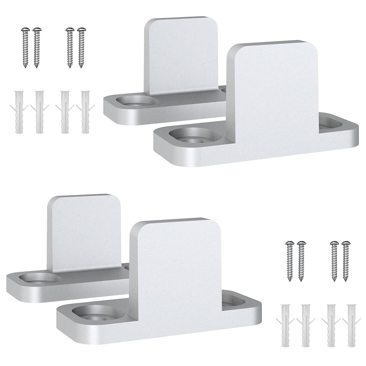 Bdmetals Sliding Barn Door Floor Guide, Aluminum T-Guide, Floor Mounted ...