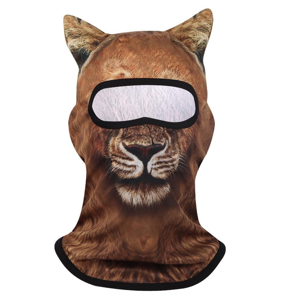 Bduttlefish 3D Cat Ski Balaclava Face Mask with Ears,Breathable Cat Dog ...