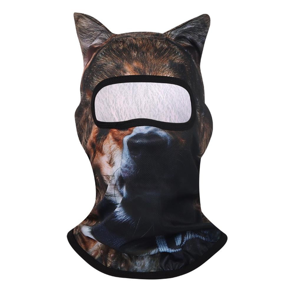 Bduttlefish 3D Cat Ski Balaclava Face Mask with Ears,Breathable Cat Dog ...