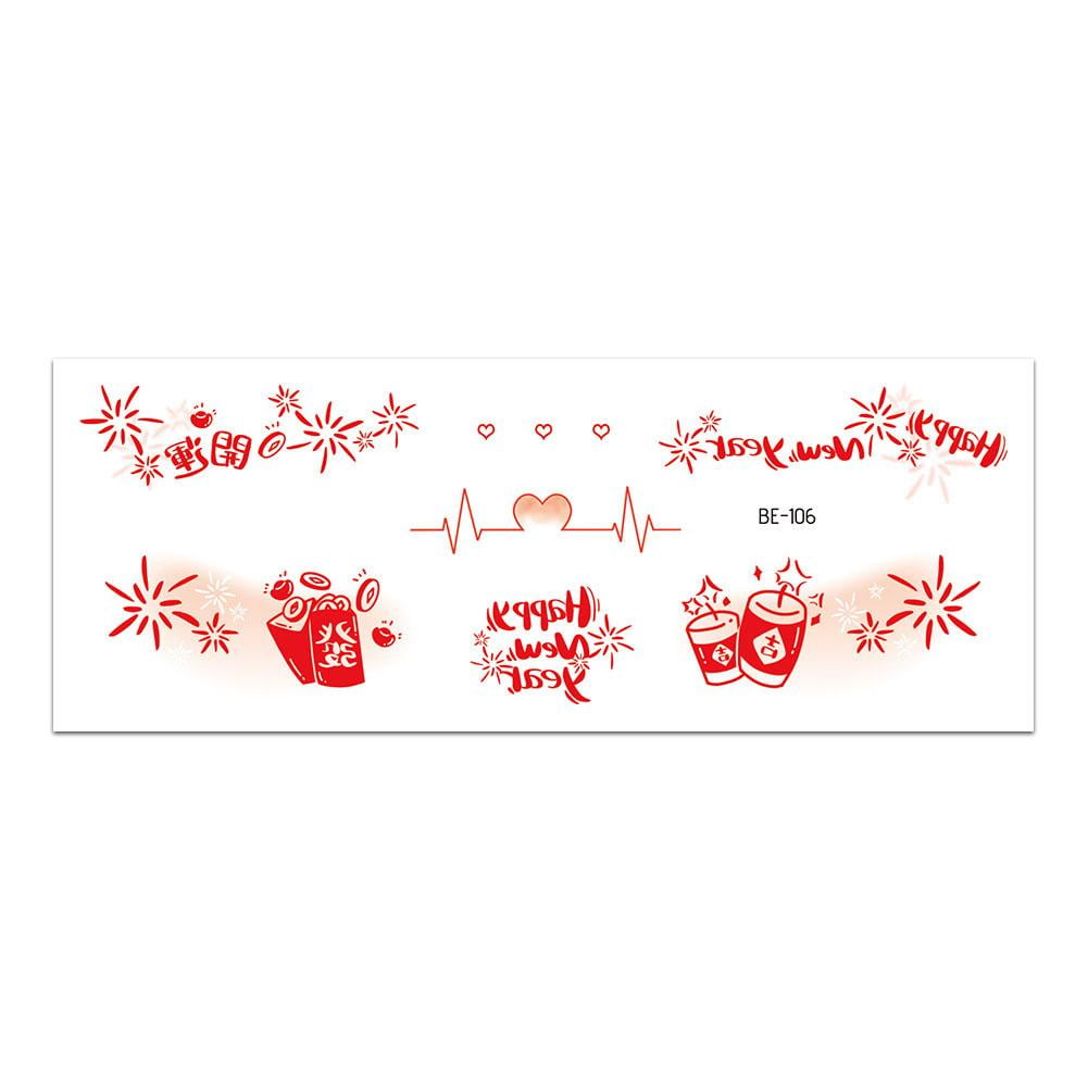 Be-106 Waterproof Children'S New Year Face Sticker Carnival Party ...