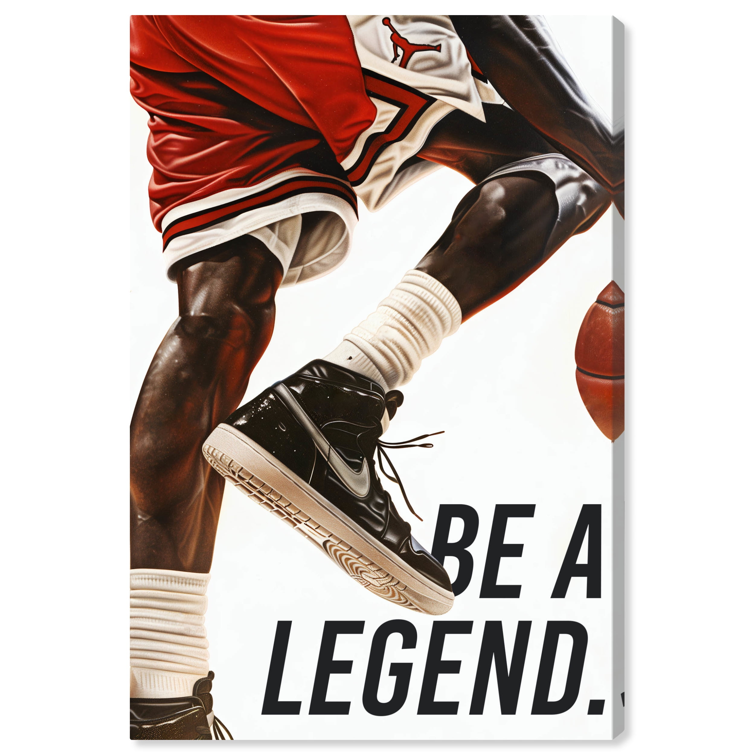 Be A Legend Athlete Motivational Quotes Man Cave Canvas Wall Art by ...