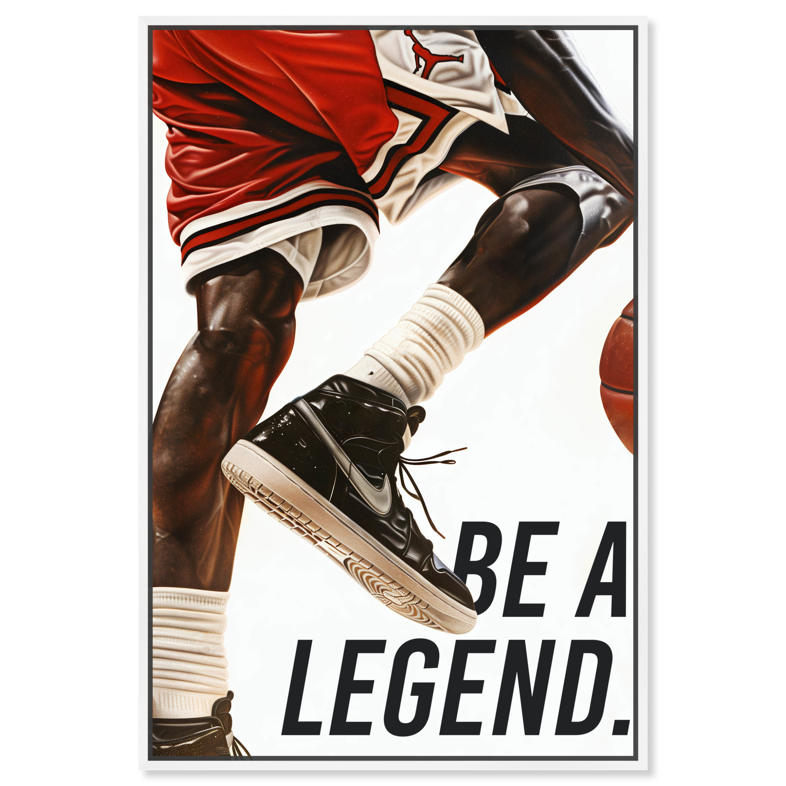 Be A Legend Athlete Motivational Quotes Man Cave Canvas Wall Art by ...