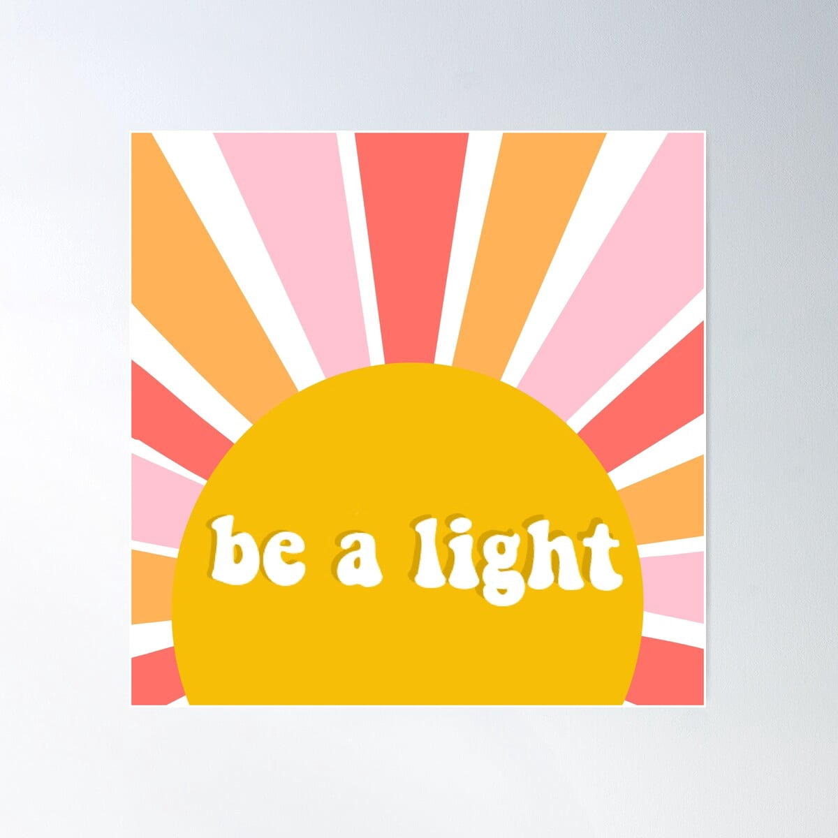 Be A Light Poster Wall Art, Modern Wall Decor For Living Room Bedroom ...