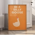 Be A Silly Goose Wall Art Funny Goose Print, Playful Quote Art, Kids ...
