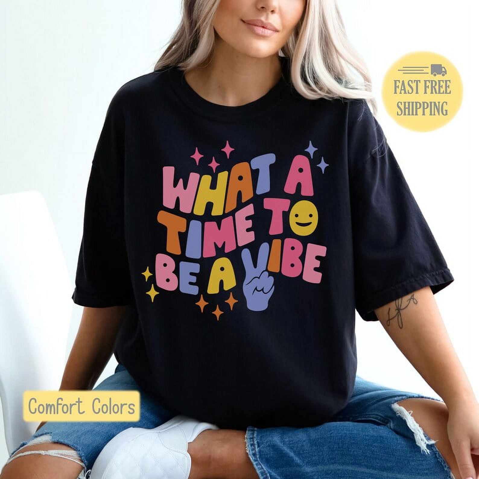 Be A Vibe, Cute Graphic Tee, Trending Now, Vibing Shirt, Vibe Shirt ...