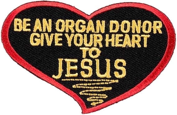Be An Organ Donor Patch, Christian Patches - Walmart.com