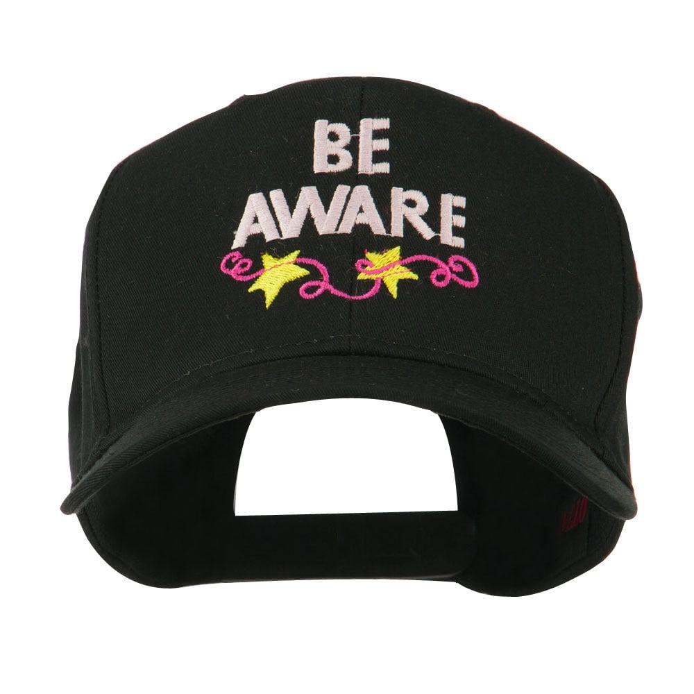 Be Aware Cancer Awareness Embroidered Cap - Black OSFM - Walmart.com