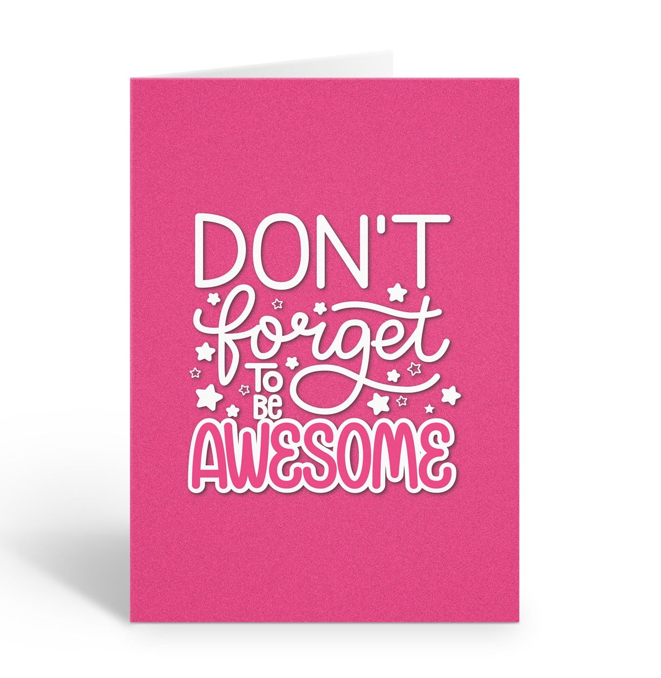 Be Awesome Note Card - 10 Note Cards with Envelopes - Inspirational ...