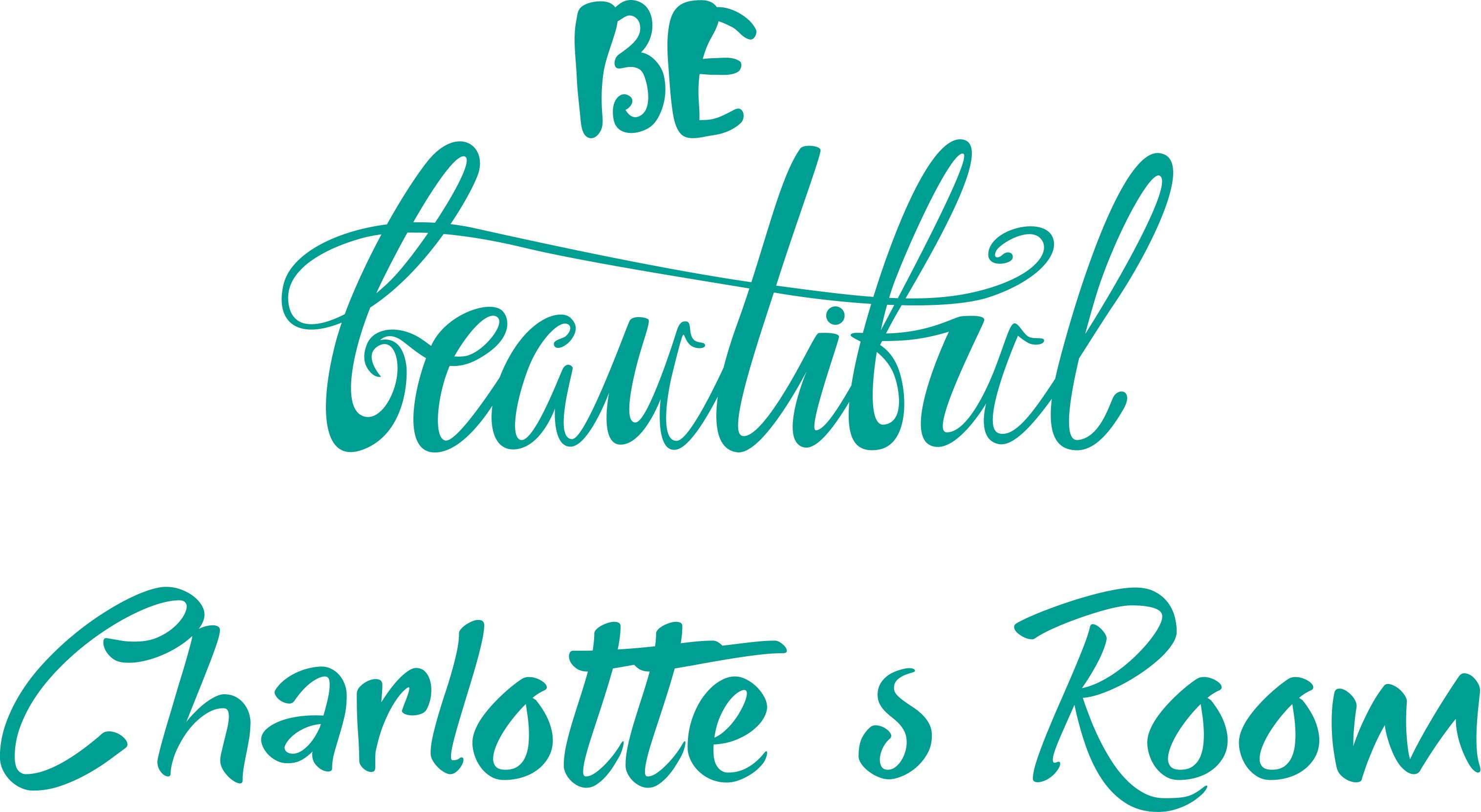 Be Beautiful Life Motivation Quotes Customized Wall Decal - Custom ...