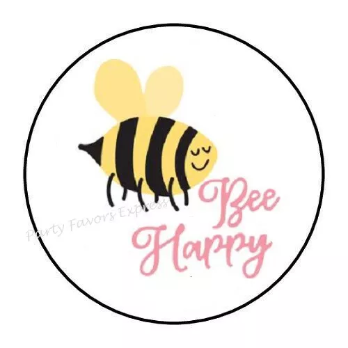 Be Bee Happy Sticker Party Favors Sticker Envelope Seals Labels ...