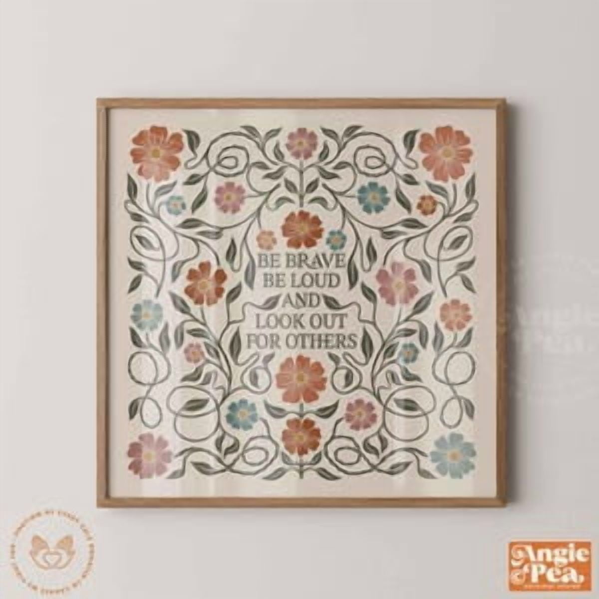 Be Brave Be Loud Quote Poster, Poster Home Decor, Poster Only - Walmart.com