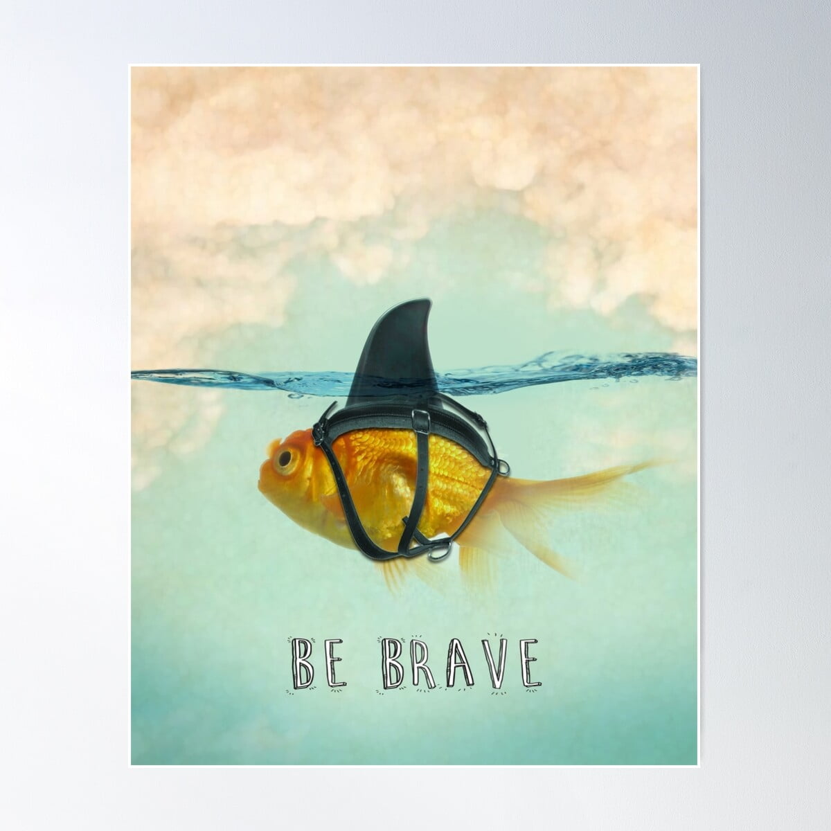 Be Brave - Brilliant Disguise Poster Wall Art Modern Wall Decor Wall ...