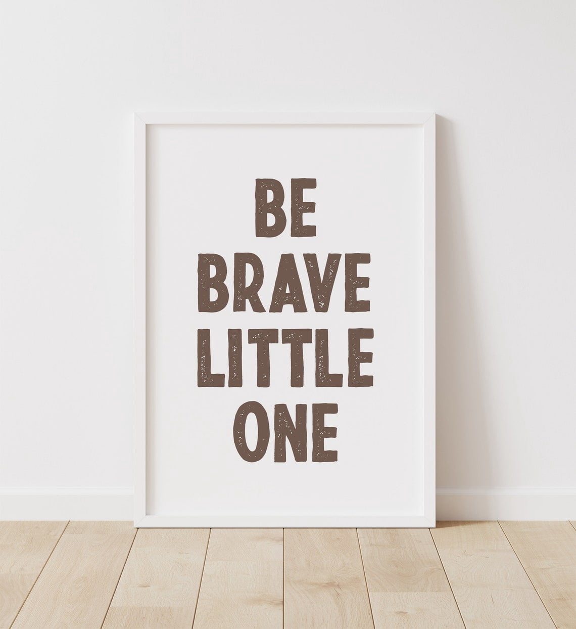 Be Brave Little One Poster Woodland Nursery Decor Adventure Wall Art ...