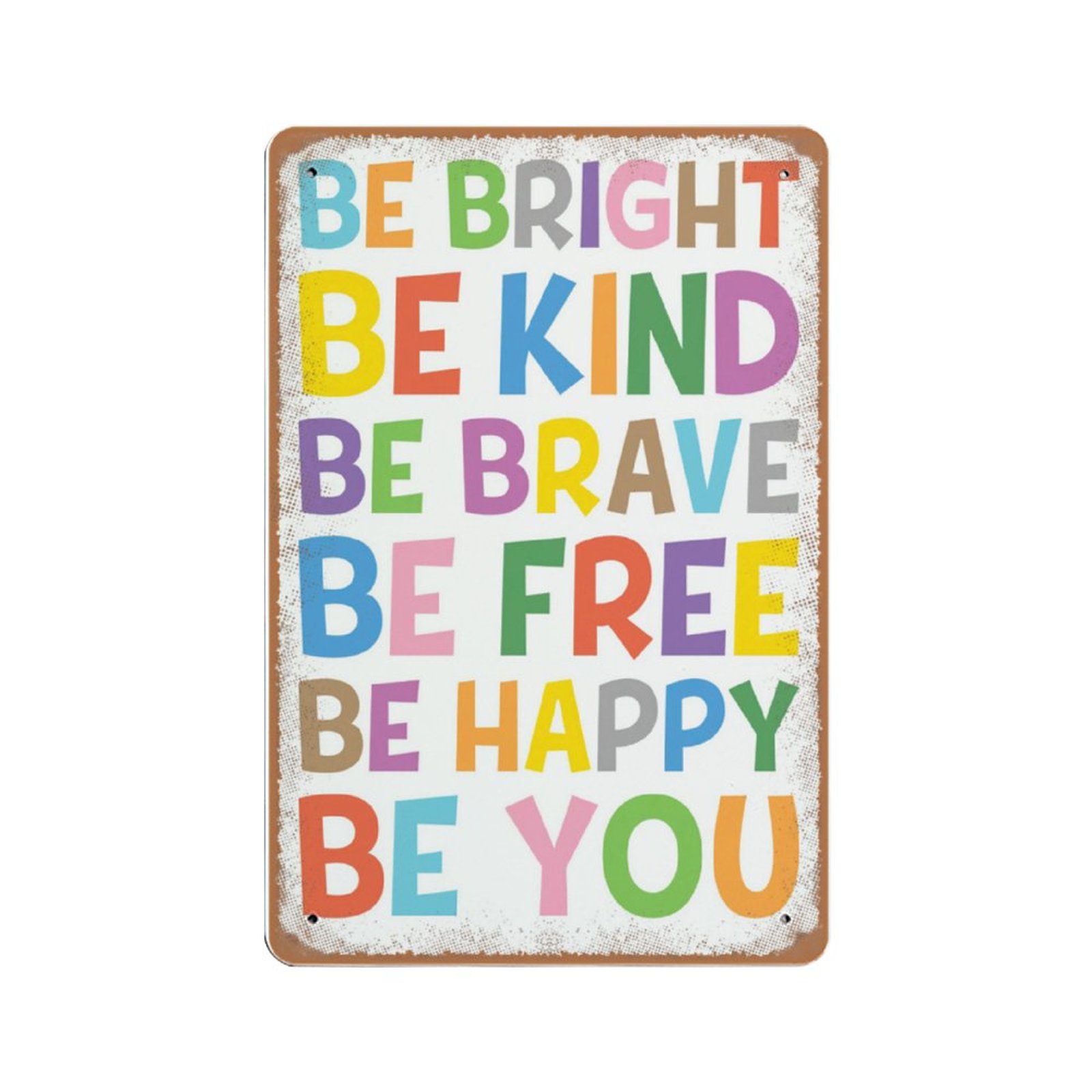 Be Bright Be Kind Teacher tin sign, Teacher Motivation tin sign ...
