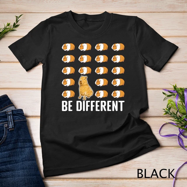 Be Different Capybaras Funny Capibara Rodent Capybara T-Shirt Unisex S ...