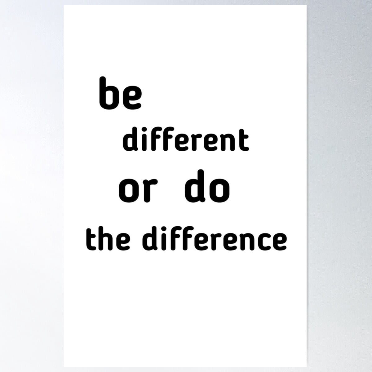 Be Different Poster Wall Art Modern Wall Decor Wall Art Home Decor Cute ...