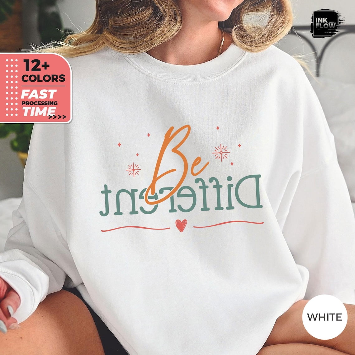 Be Different Sweatshirt, Motivational Shirt, Inspirational Sweater ...