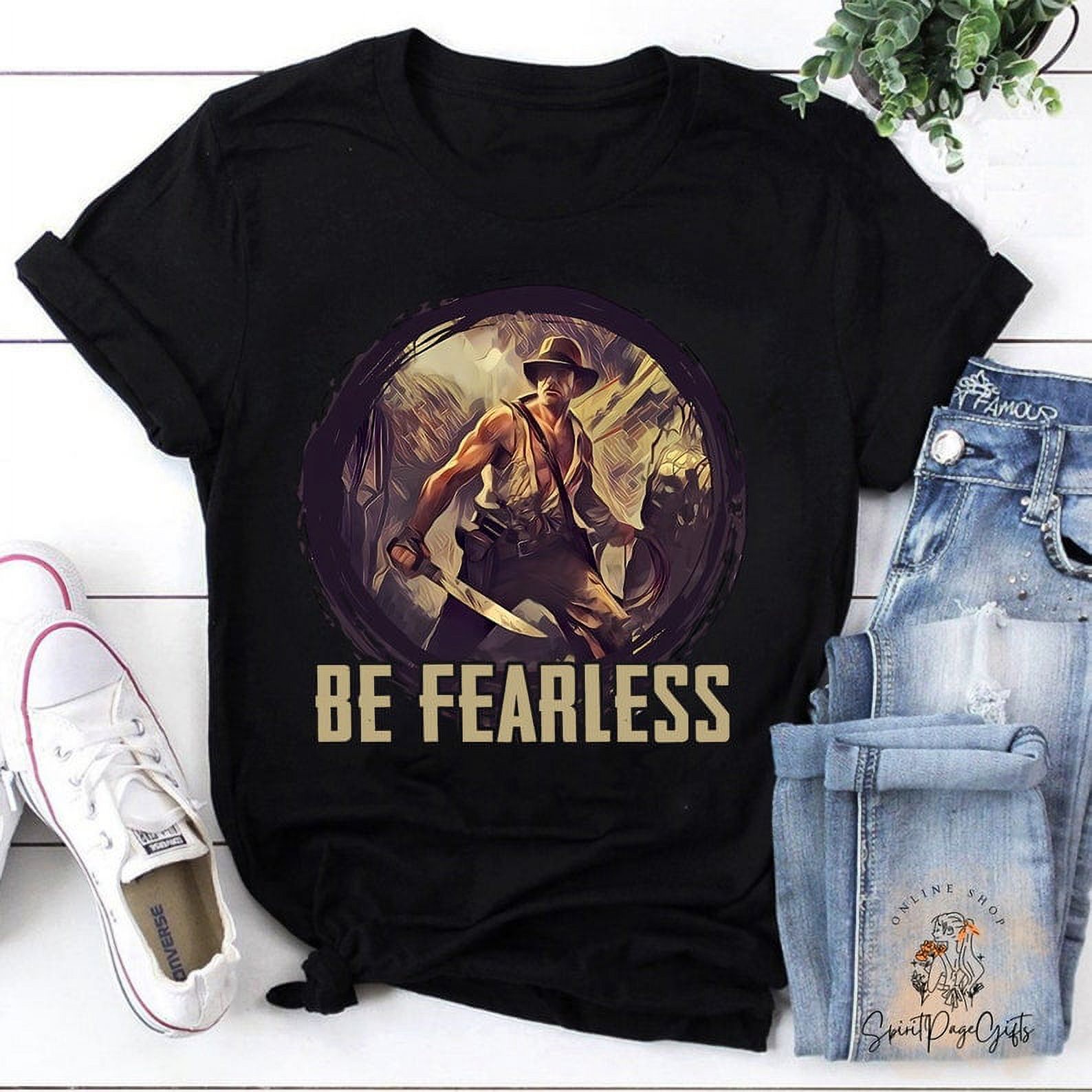 Be Fearless Indy Indiana Jones T-Shirt, Indiana Jones Shirt, Cowboy ...