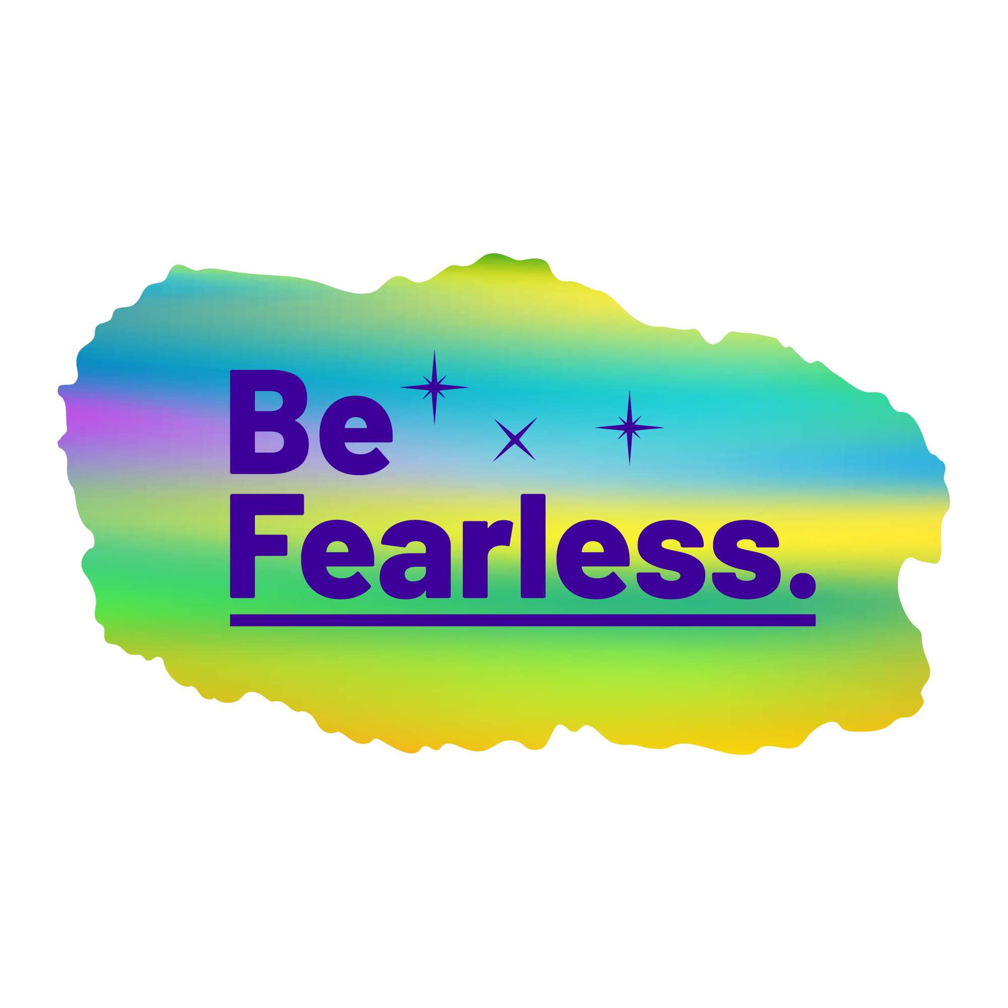 Be Fearless! Inspiring Courageous Quote Vinyl Design Wall Art Sticker ...