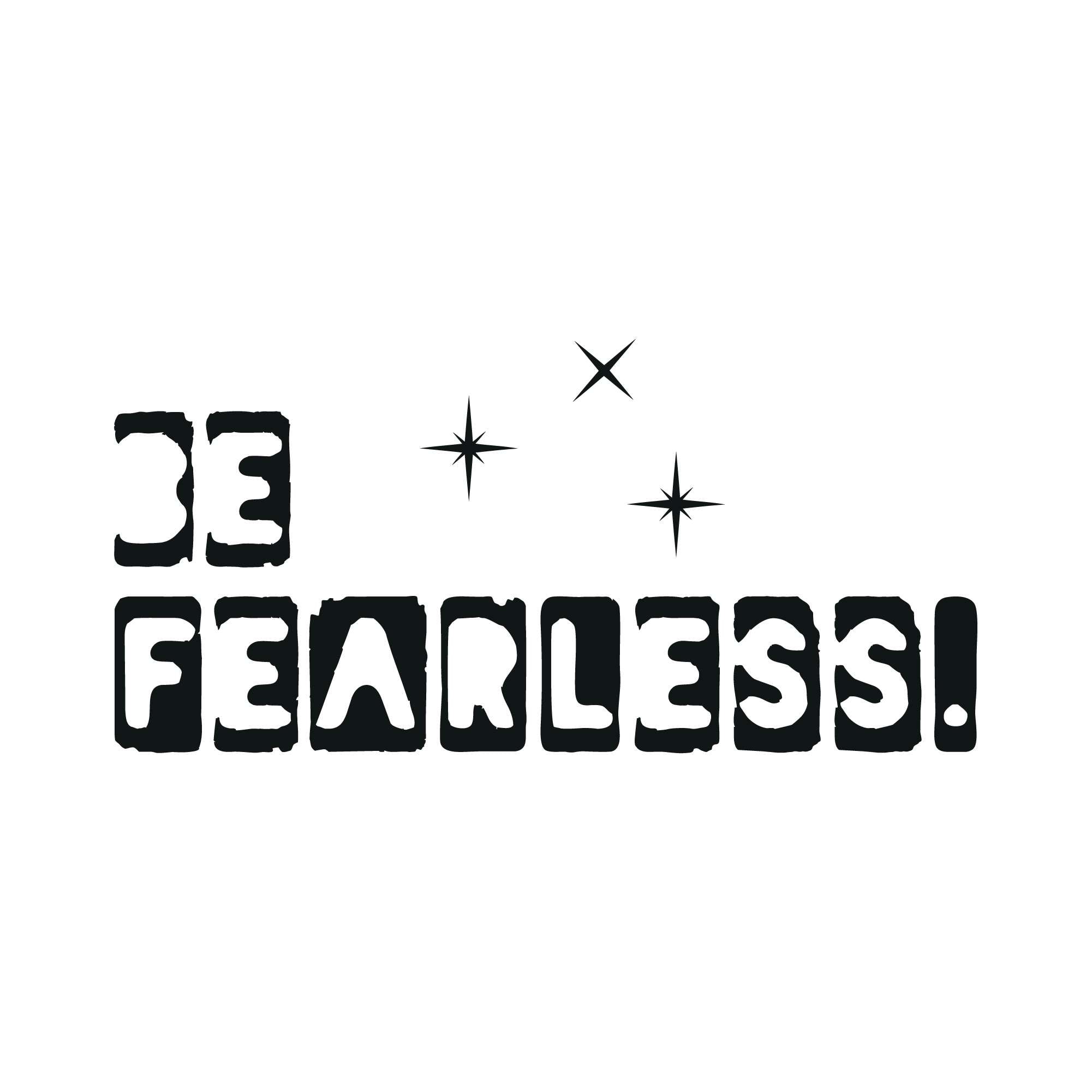 Be Fearless! Inspiring Motivational Quote Wall Vinyl Sticker Wall Art ...