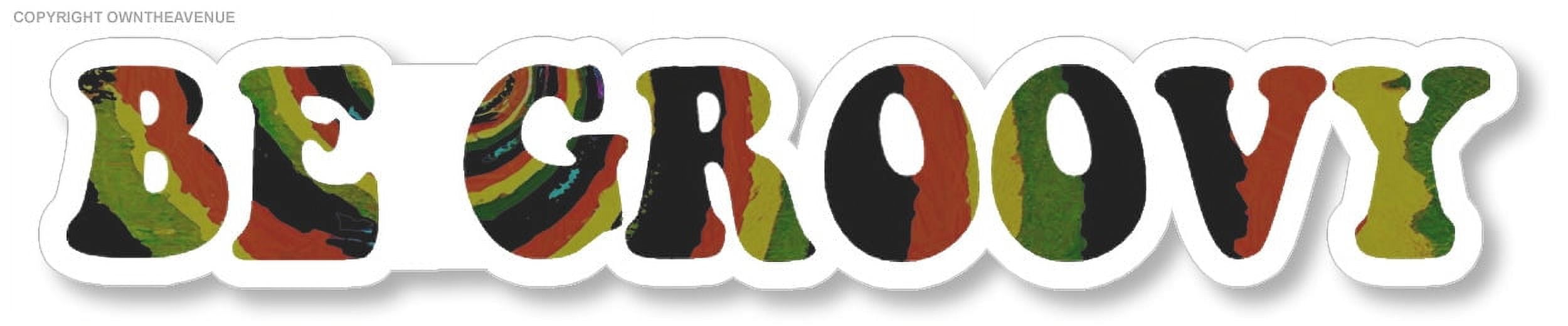 Be Groovy Rasta Rastafarian Vintage Style Car Truck Vinyl Sticker Decal ...