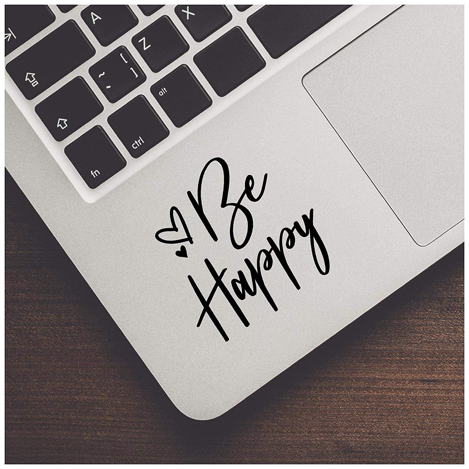 Be Happy Cursive Motivational Quote Vinyl Lettering Decal Sticker Do ...