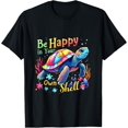 Be Happy In Your Own Shell Autism Awareness Rainbow Turtle T-Shirt ...