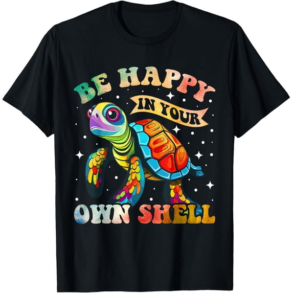 Be Happy In Your Own Shell Autism Awareness Turtle Tie Dye T-Shirt ...