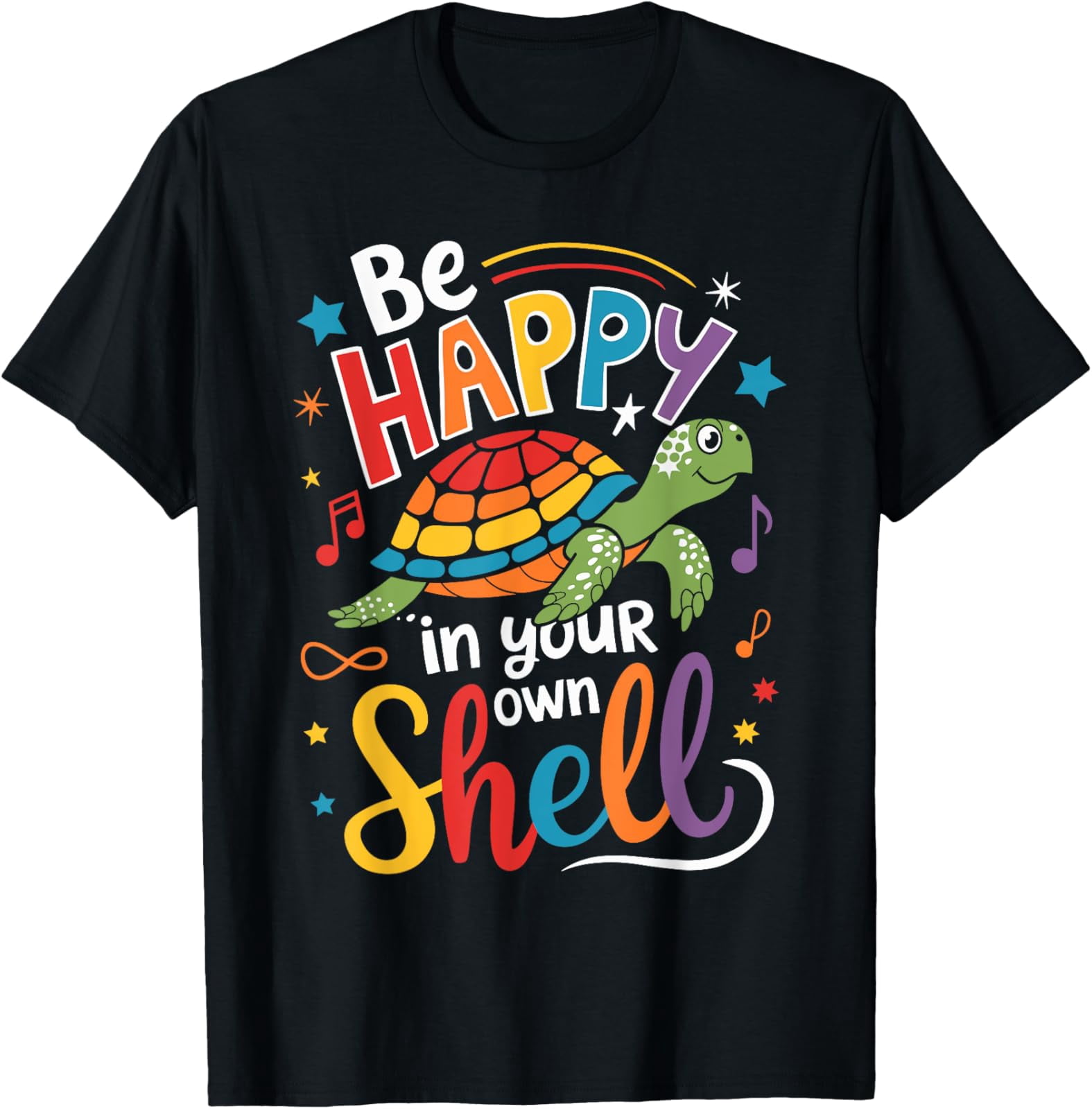 Be Happy In Your Own Shell Turtle Autism Awareness Day T-Shirt Unisex ...