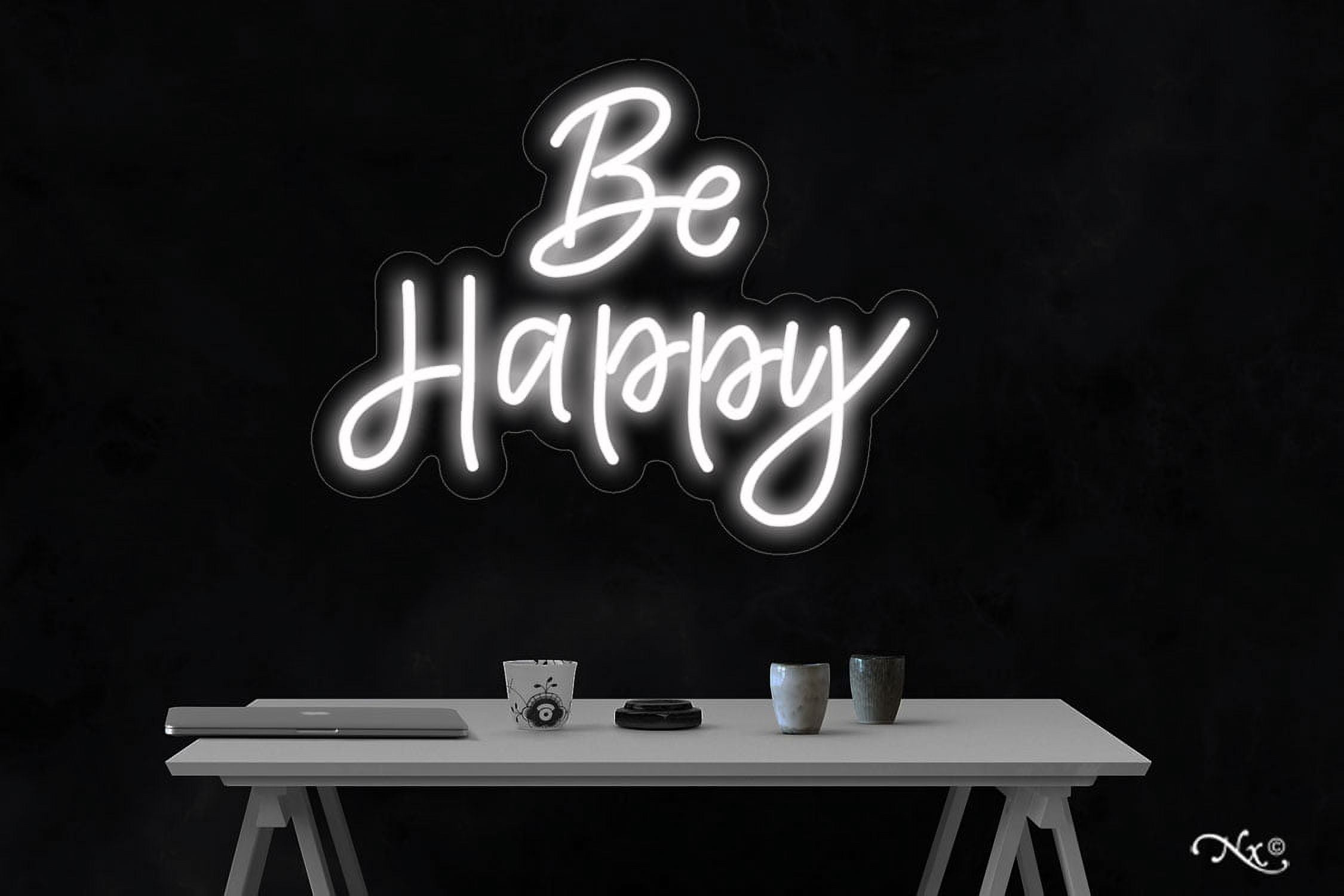 Be Happy-LED Neon Sign Made in USA - Walmart.com