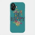 Be Happy Simple Minimalist Positive Vibe Slogan Case for iPhone 11,12 ...