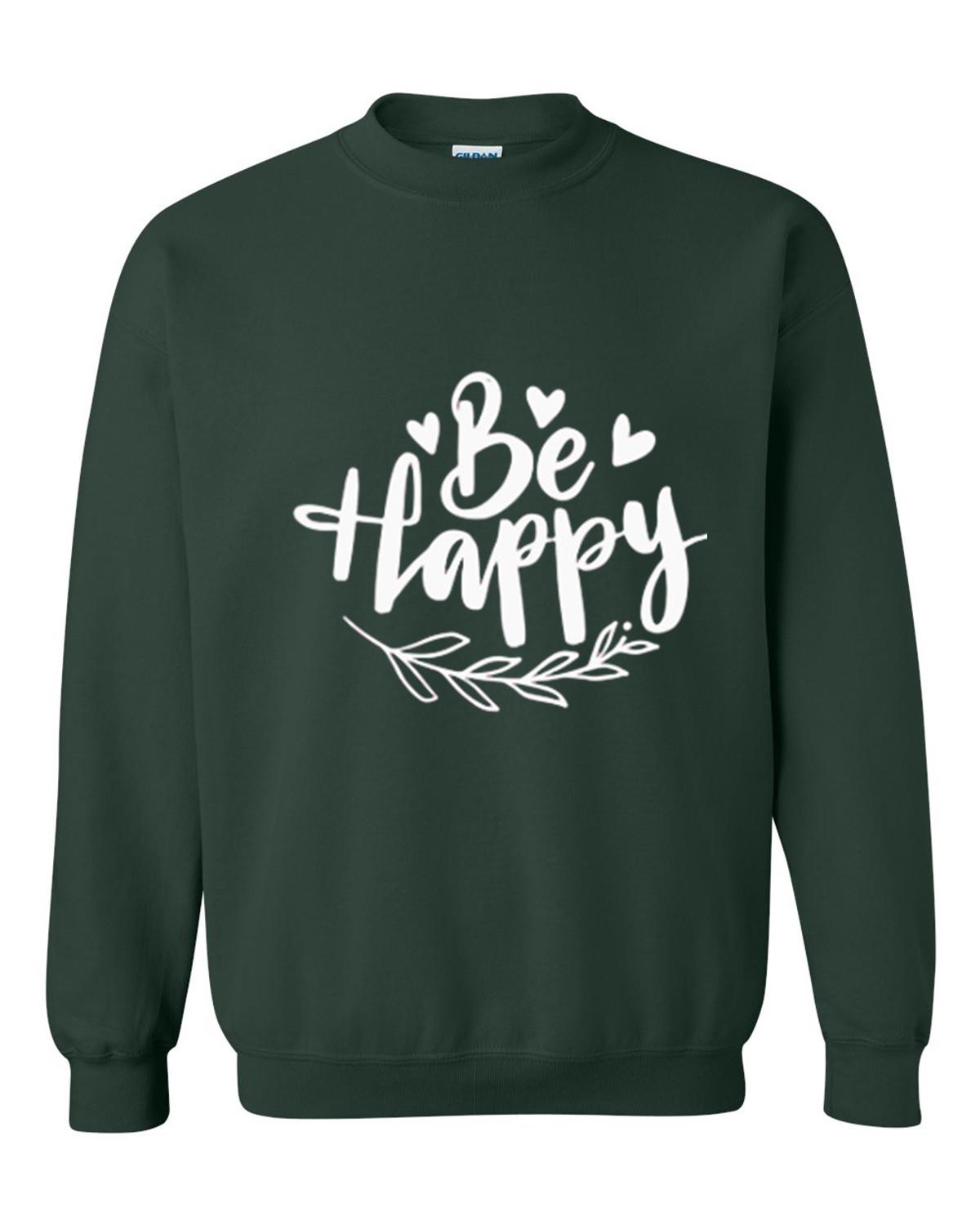 Be Happy Simple Quote Joyful Mood Positive Daily Energy Graphic ...