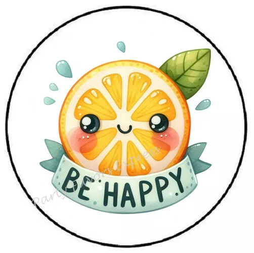 Be Happy Sticker Party Favors Sticker Envelope Seals Labels Stickers ...