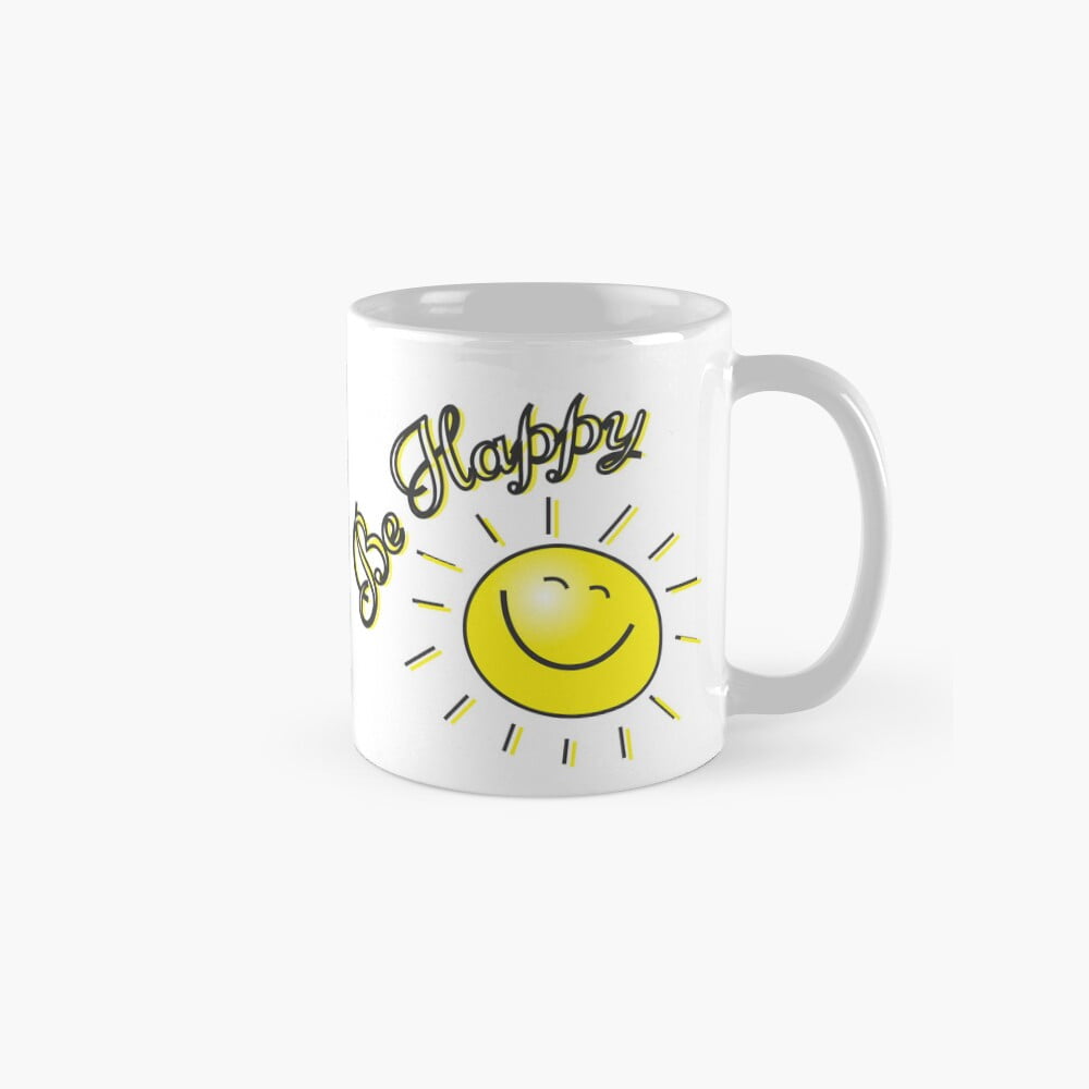 Be Happy Sun Smile Classic Mug - Walmart.com