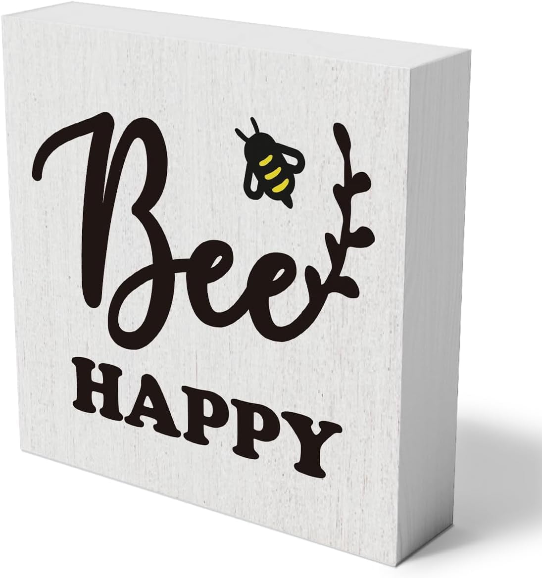 Be Happy Wooden Box Sign Decorative Happiness Wood Box Sign Home ...