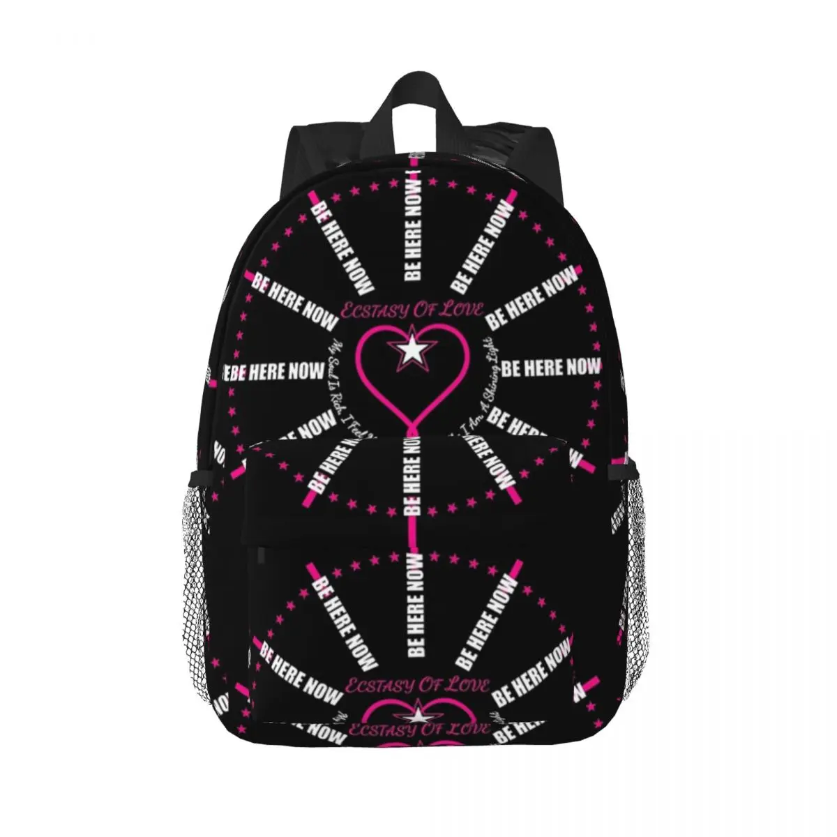 Be Here Now Clock My Soul Is Rich Backpacks Bookbag Bags Travel Rucksack Shoulder Bag Large ...